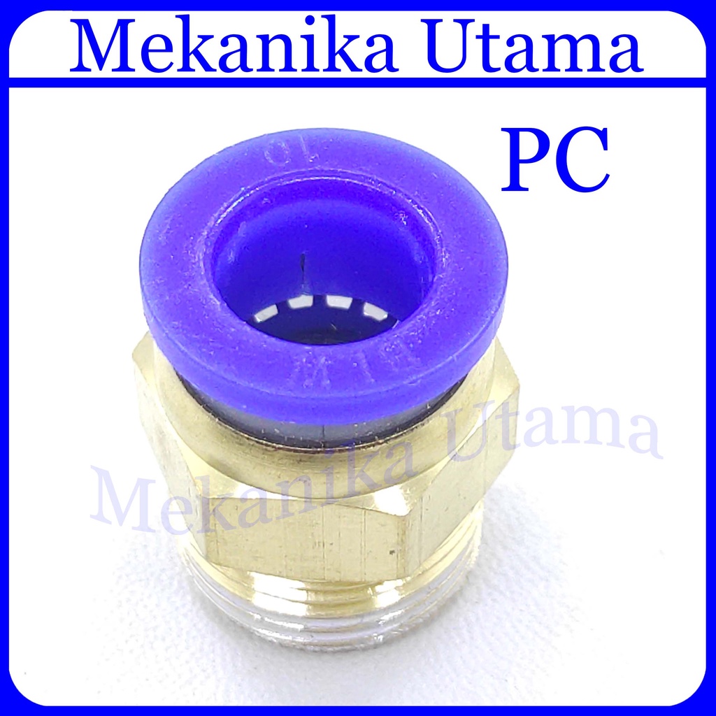 Jual PC08-02, PC10-02, PC06-02, PC08-01, dll Nepel Angin Pneumatik Pneumatic Push in Fitting PC ...