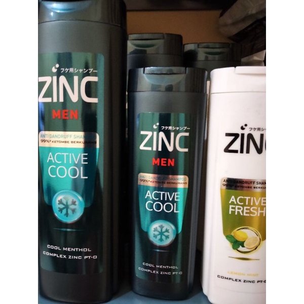 Jual Shampoo Zinc Men Active Cool 170 & 340 ml / Active Fresh 170 ml ...