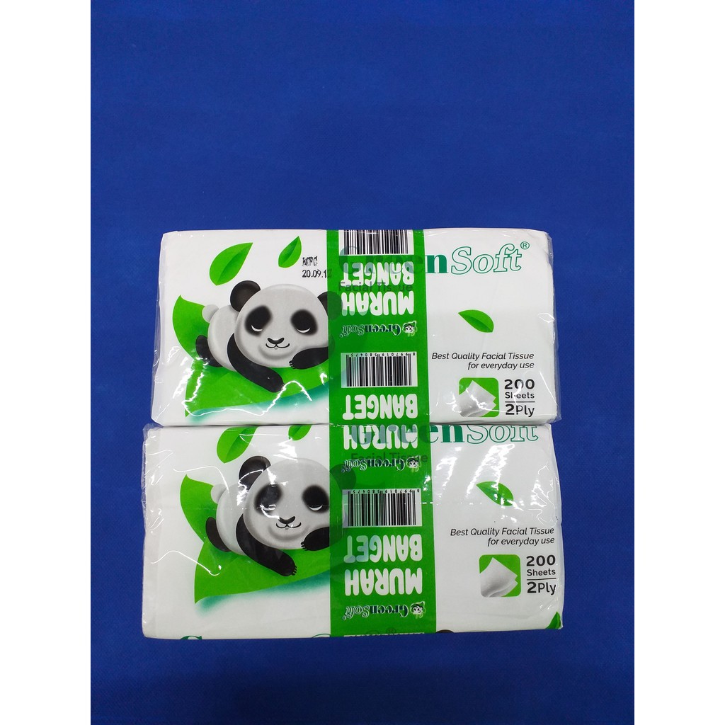 Jual Green Soft Pack Facial 200 Banded | Shopee Indonesia