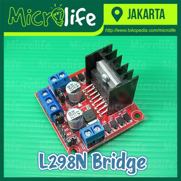 Jual New L298N Dual H Bridge DC Stepper Motor Drive Controller Board Arduino | Shopee Indonesia