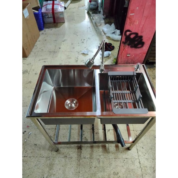 Jual PAKET KITCHEN SINK PORTABLE DUA LUBANG JKM 8245 PAKET LENGKAP ...