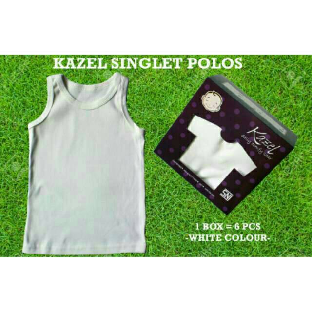 Jual Kazel Singlet Putih Polos | Shopee Indonesia