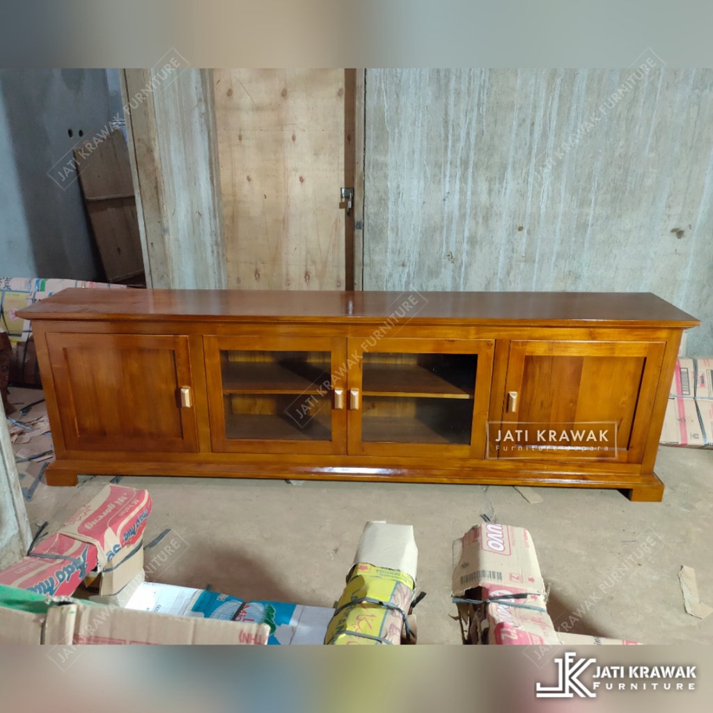 Jual Buffet meja tv minimalis kaca kayu kati - Bufet tv meja kabinet ...
