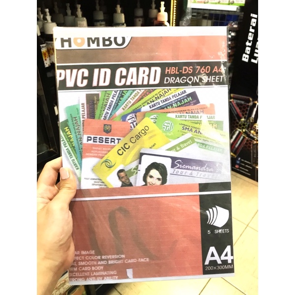 Jual Kertas PVC ID Card Hombo Repacking | Shopee Indonesia