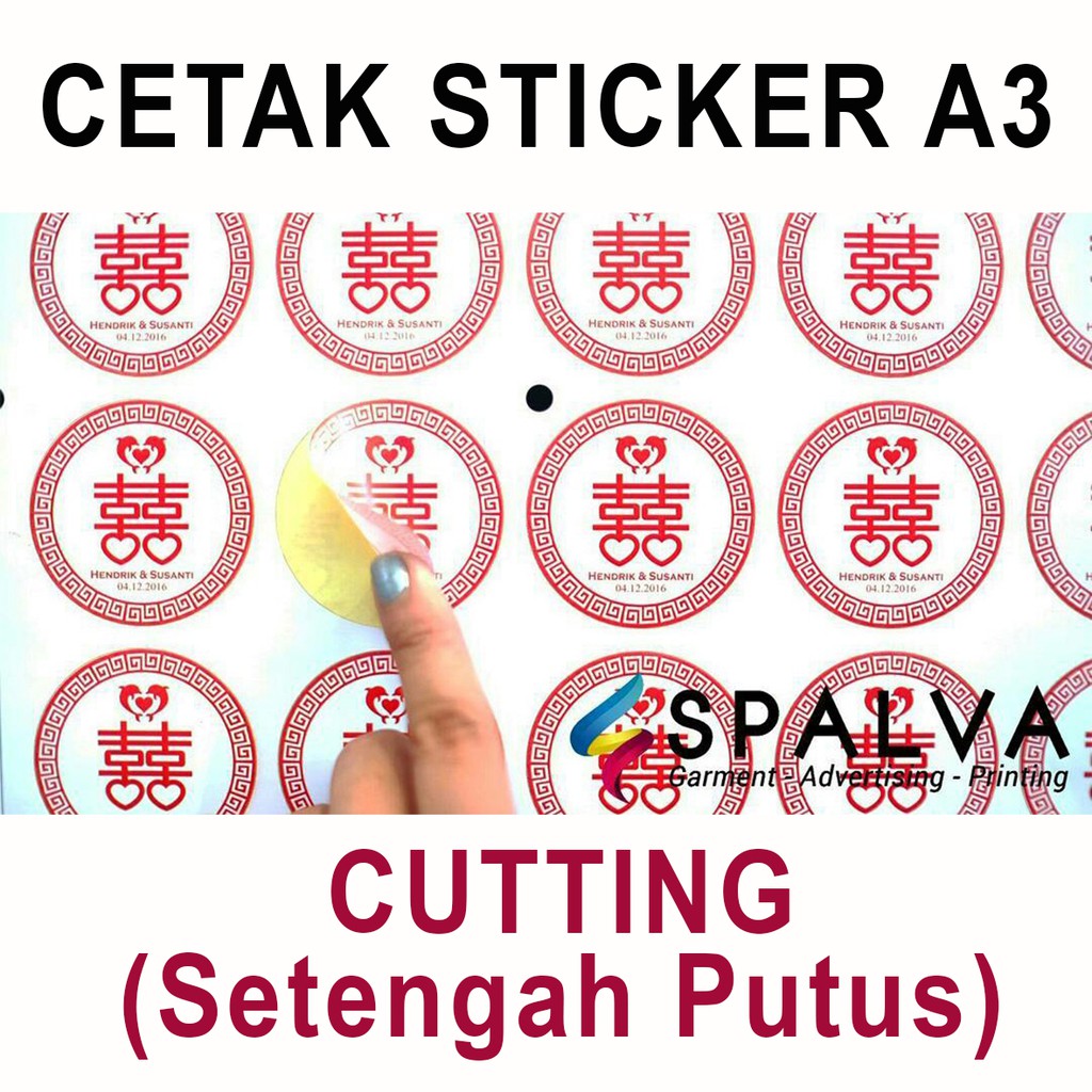 Jual CETAK STIKER CUSTOM A3 / STIKER MEREK / STIKER LABEL | Shopee ...