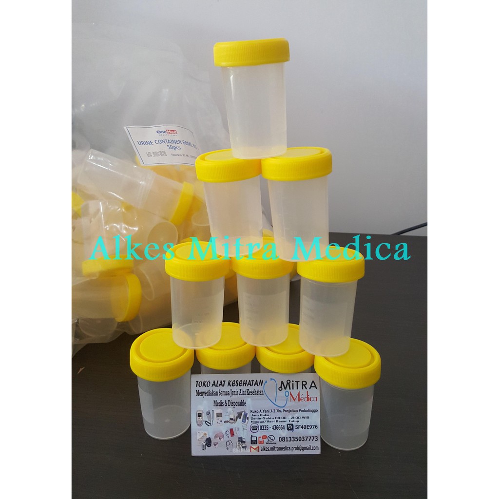 Jual Pot Urine 60 ml / Urine Container Non Steril | Shopee Indonesia