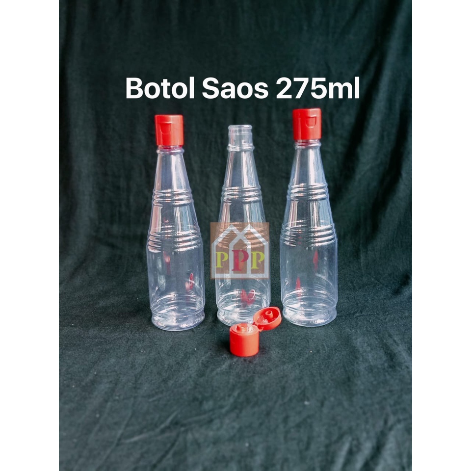 Jual Botol kecap 275 ml botol saos 275ml botol plastik PET 275ml botol saus 275ml | Shopee Indonesia
