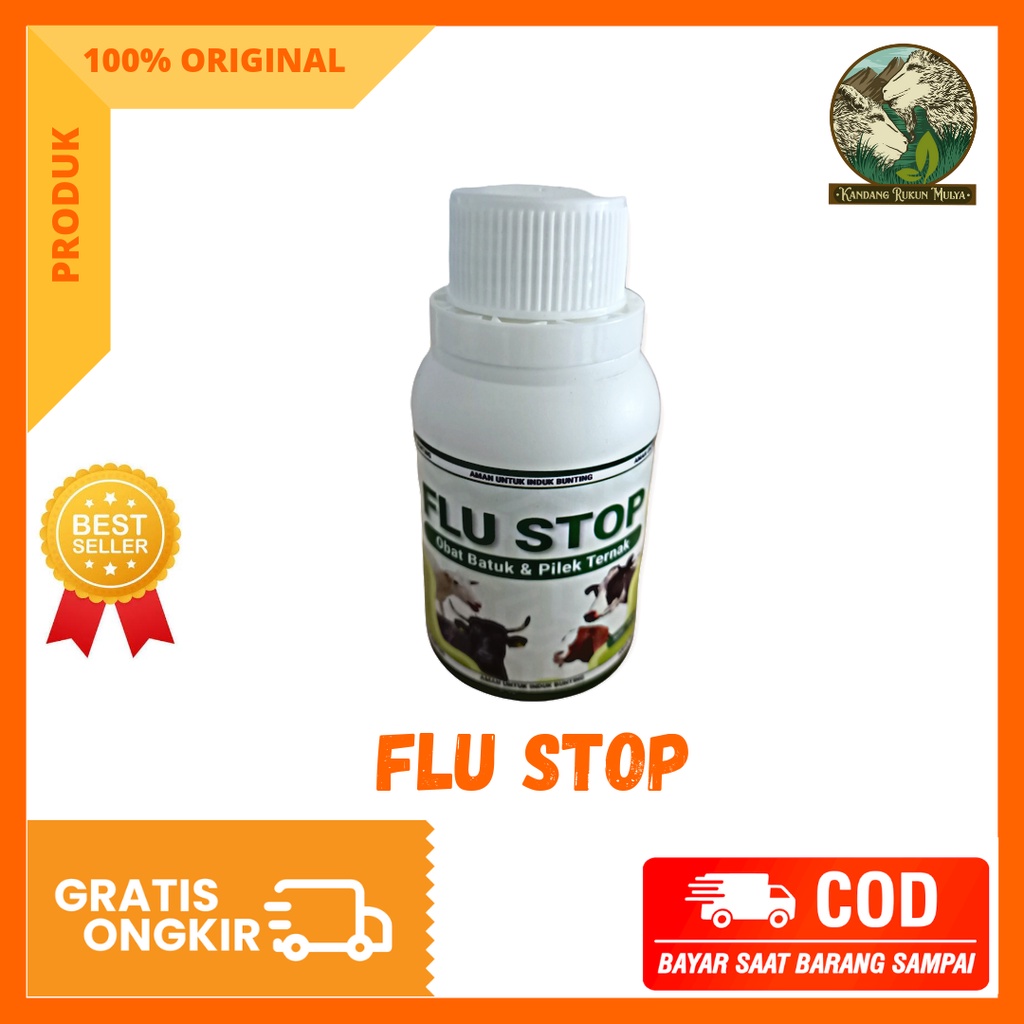 Jual Flu Stop Obat Pilek Dan Batuk Pada Kambing Dan Sapi Reaksi Cepat ...