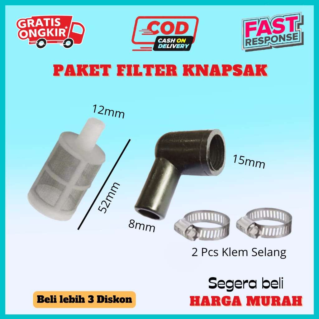 Jual PAKET HEMAT SET FILTER SARINGAN BAWAH TANGKI SPRAYER ELEKTRIK ...