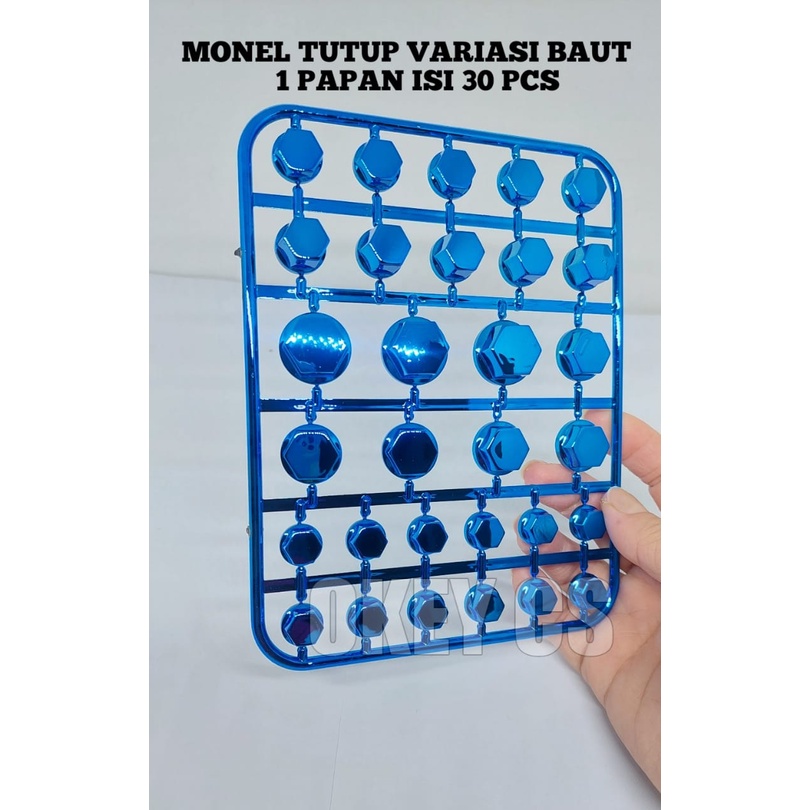 Jual MONEL VARIASI BAUT ISI 30 PCS UK 8 10 12 14 MONEL TUTUP BAUT ...