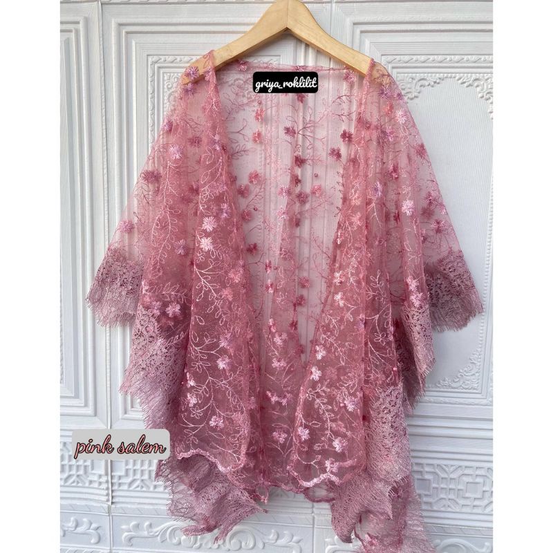 Jual Atasan Kebaya Cardigan Brukat Outer Tile Kardigan Brokat Outer ...