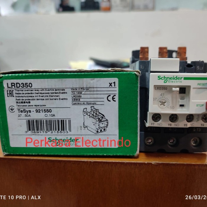 Jual Produk Terbaru Thermal Overload Relay Lrd350 Schneider 37-50A ...