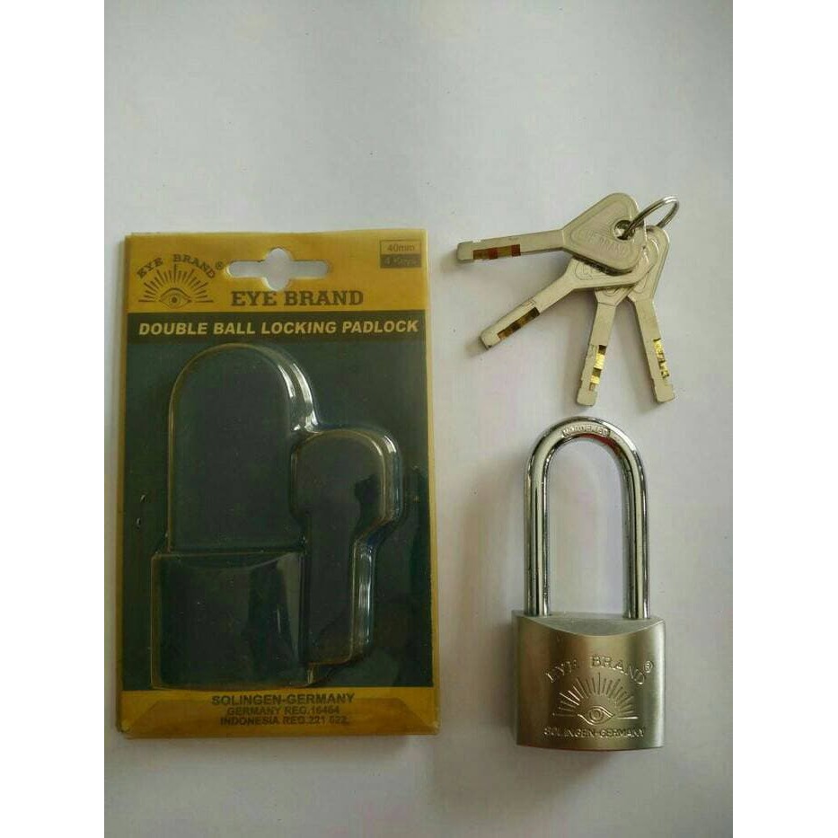 Jual Gembok Rumah / Toko Cap Mata (Eye Brand) 40mm Panjang | Shopee ...