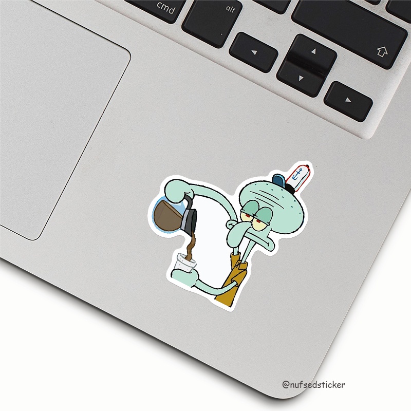 Jual Squidward Taking Coffee Sticker | Shopee Indonesia
