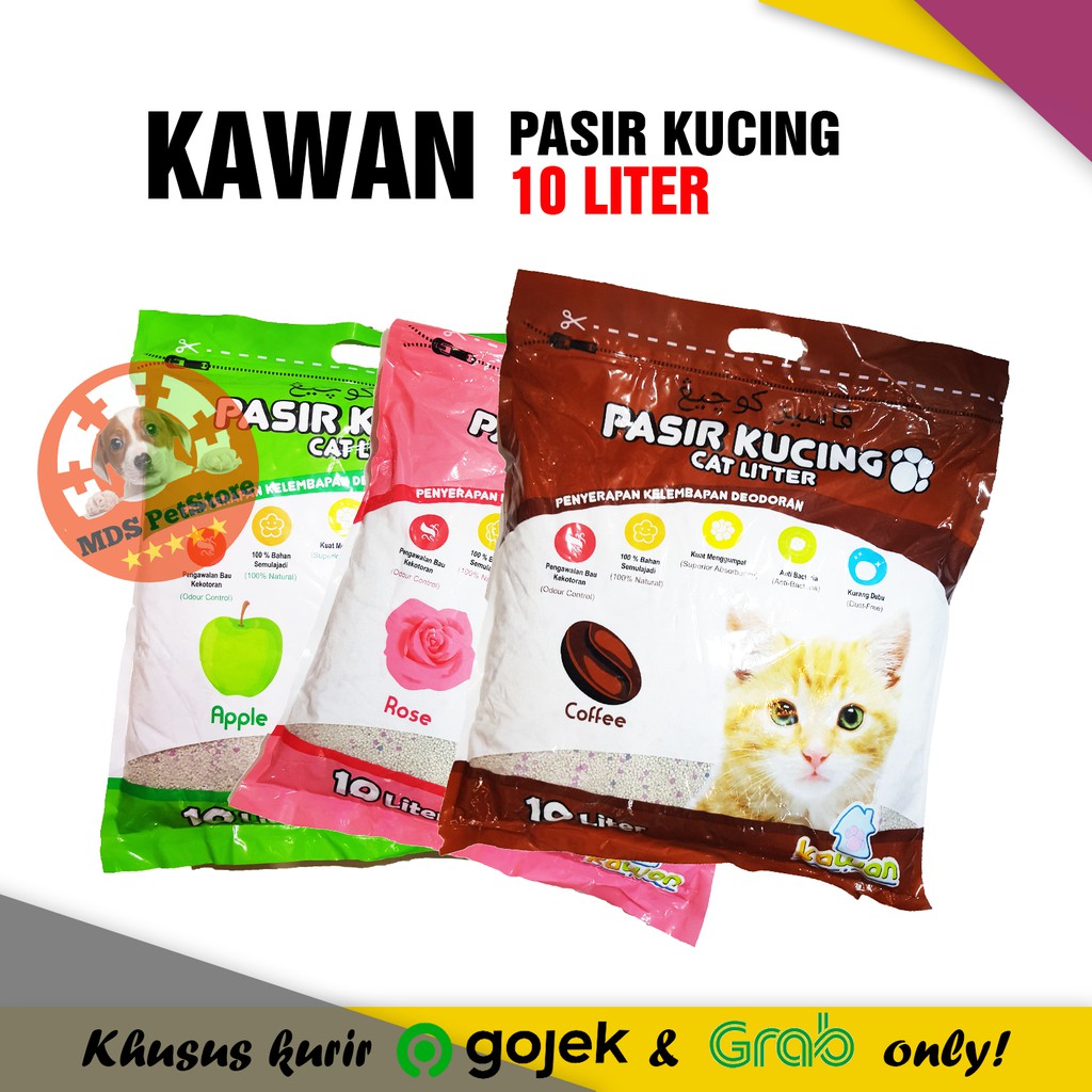 Jual Kawan Cat Sand 10 Liter | pasir kucing catsand 10liter 10ltr 10l ...