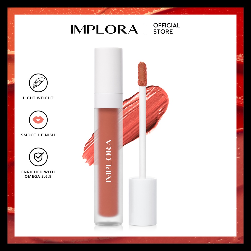 Jual IMPLORA LIP VELVET NEW | LIPSTIK LIP CREAM IMPLORA BPOM | Shopee ...