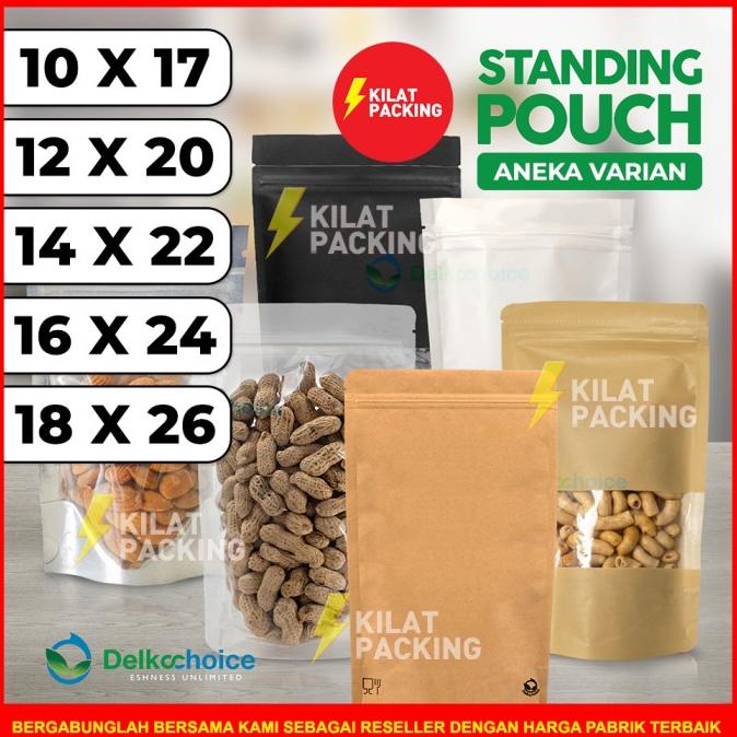 Jual PLASTIK KLIP STANDING POUCH | KEMASAN MAKANAN / SNACK TERMURAH ...