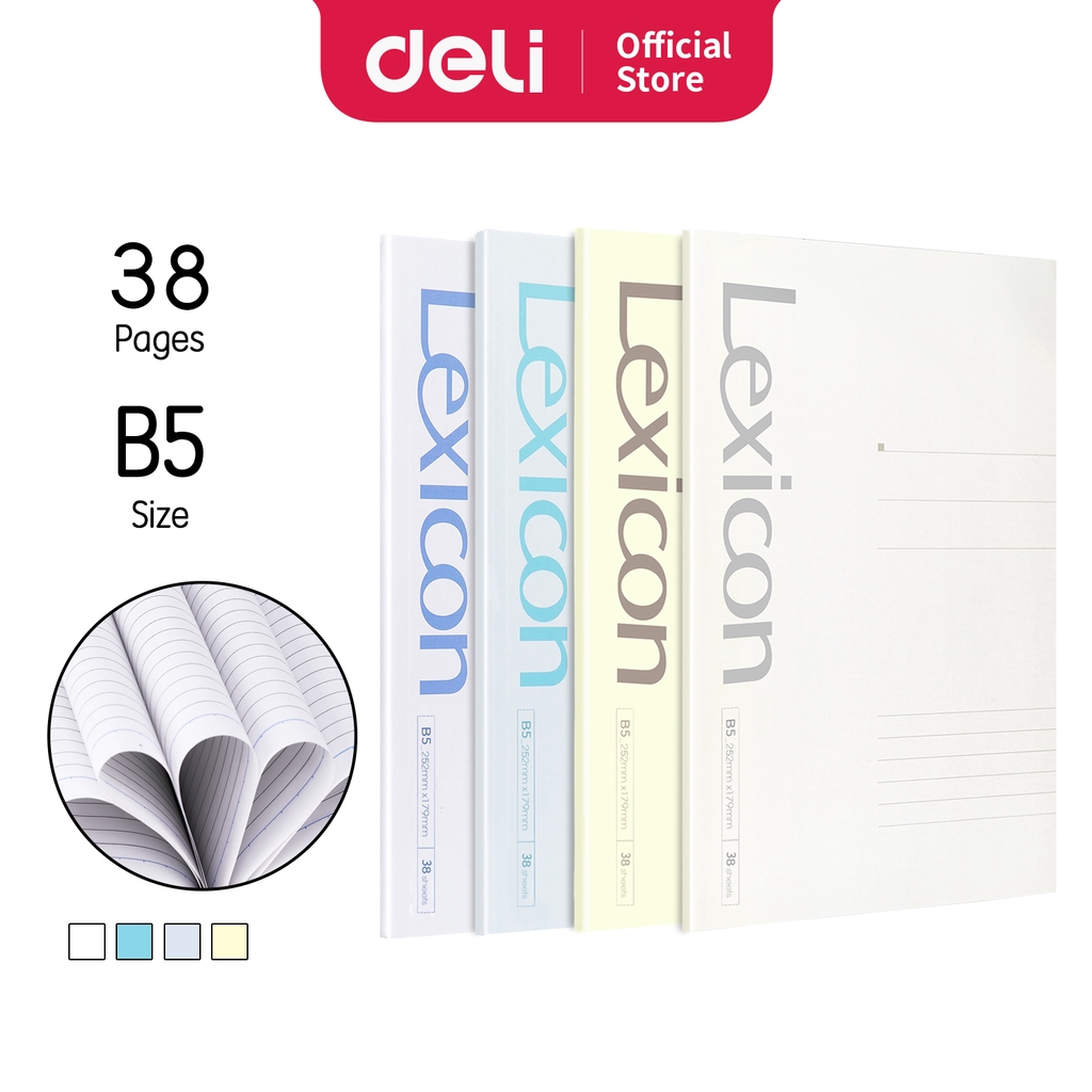 Jual Deli Notebook Buku Tulis Kantor B5 38/58 Lembar 7987 7988 | Shopee ...