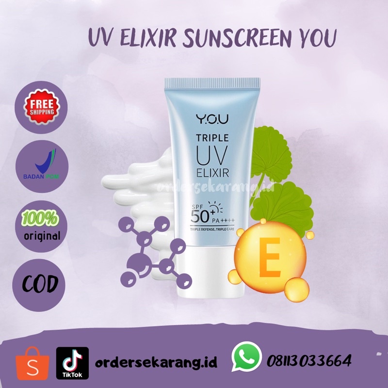 Jual uv elixir sunscreen you / you sunscreen | Shopee Indonesia