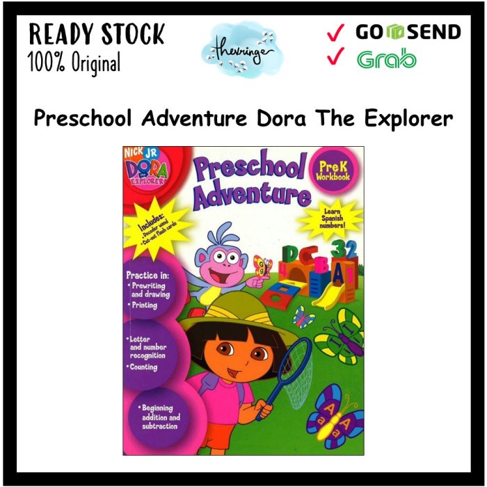Jual Preschool Adventure Dora The Explorer Pre-K Workbook | Shopee ...