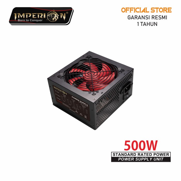 Jual Power Supply / PSU Gaming Imperion B500 500W IMPERION Gaming ...