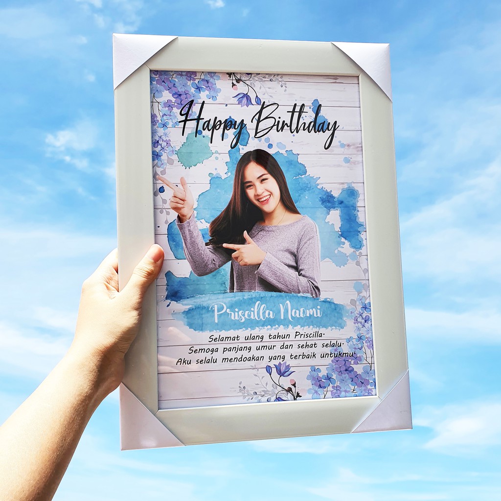 Jual Kado Hadiah Frame A4 Desain Wisuda Graduation Gift Birthday Ulang ...