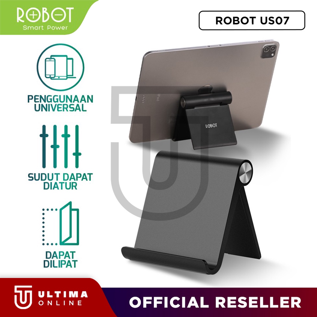 Jual ROBOT Foldable Phone Tablet Stent RT-US07 Holder HP Tab (New RT ...