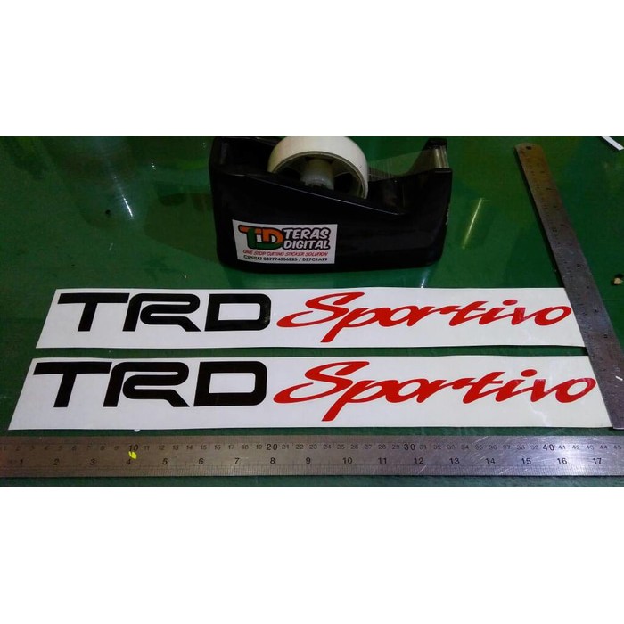 Jual Cutting Sticker mobil TRD Sportivo 45cm sticker body mobil ...