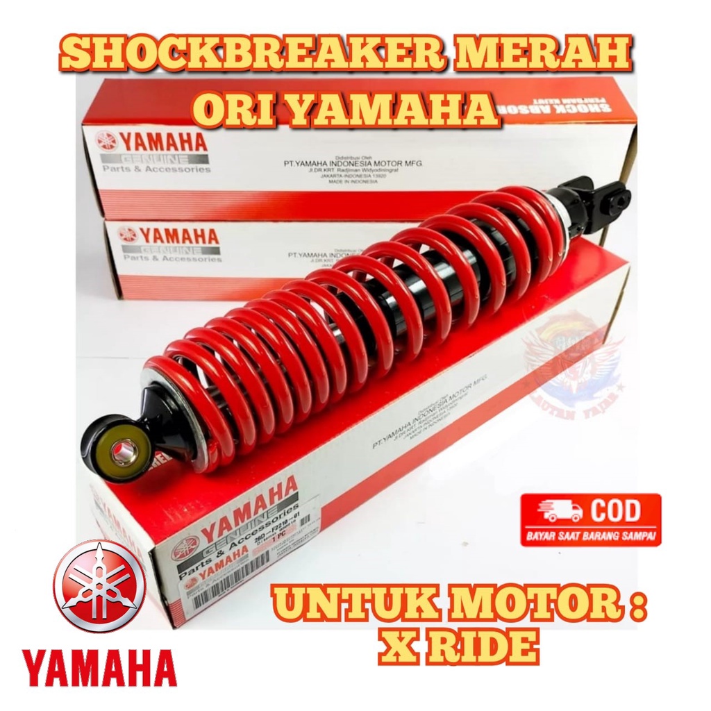 Jual Shockbreaker belakang x ride sok shok breker belakang yamaha x ride warna merah shokbreker ...