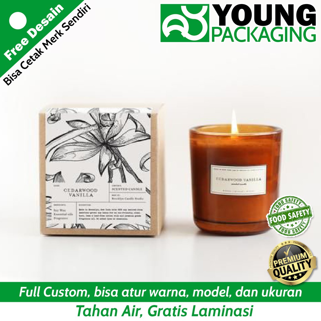 Jual Box Lilin CUSTOM Packaging Lilin Aromaterapi Gaya Vintage | Shopee ...