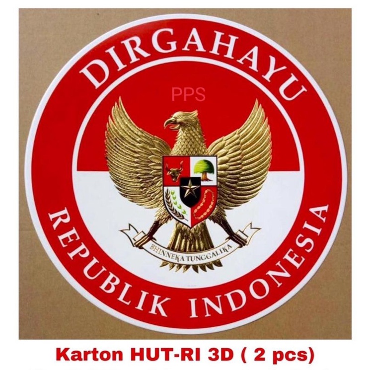 Jual KARTON POSTER 3D HUT RI GARUDA MERAH PUTIH DIRGAHAYU 17 AGUSTUS ...