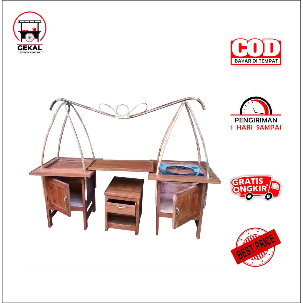 Jual Gerobak Soto Pikul / Gerobak Pikulan Gultik Murah | Shopee Indonesia