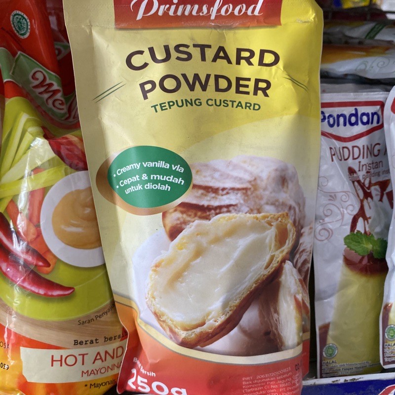 Jual Primsfood Tepung Custard Powder 250gr (creamy vanilla vla ...