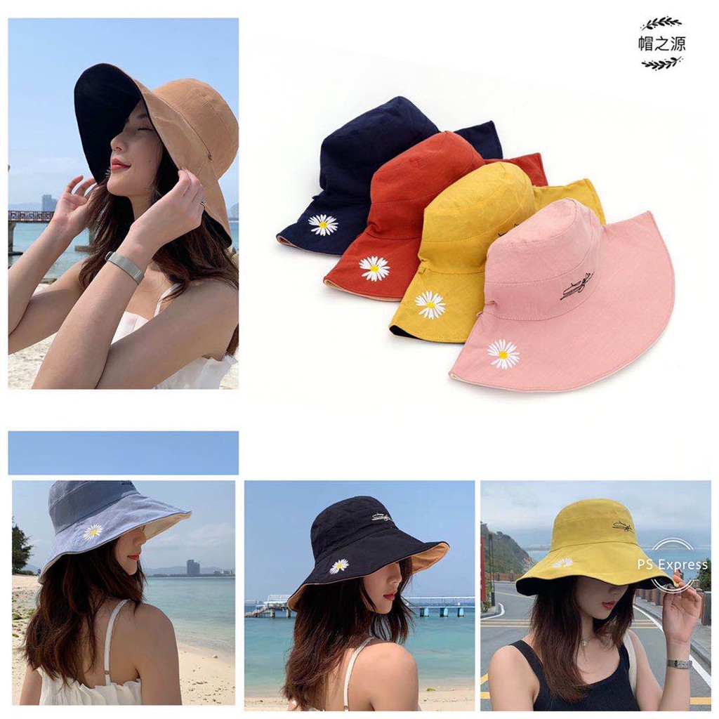 Jual Topi Bucket Polos Dua Warna Bolak Balik Fisherman / Topi Bucket ...