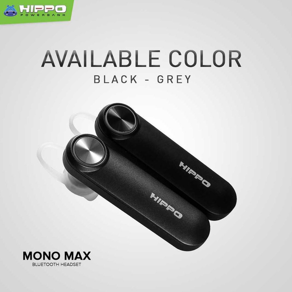 Jual Best Seller Hippo Bluetooth Headset Mono Max - Handsfree Bluetooth ...
