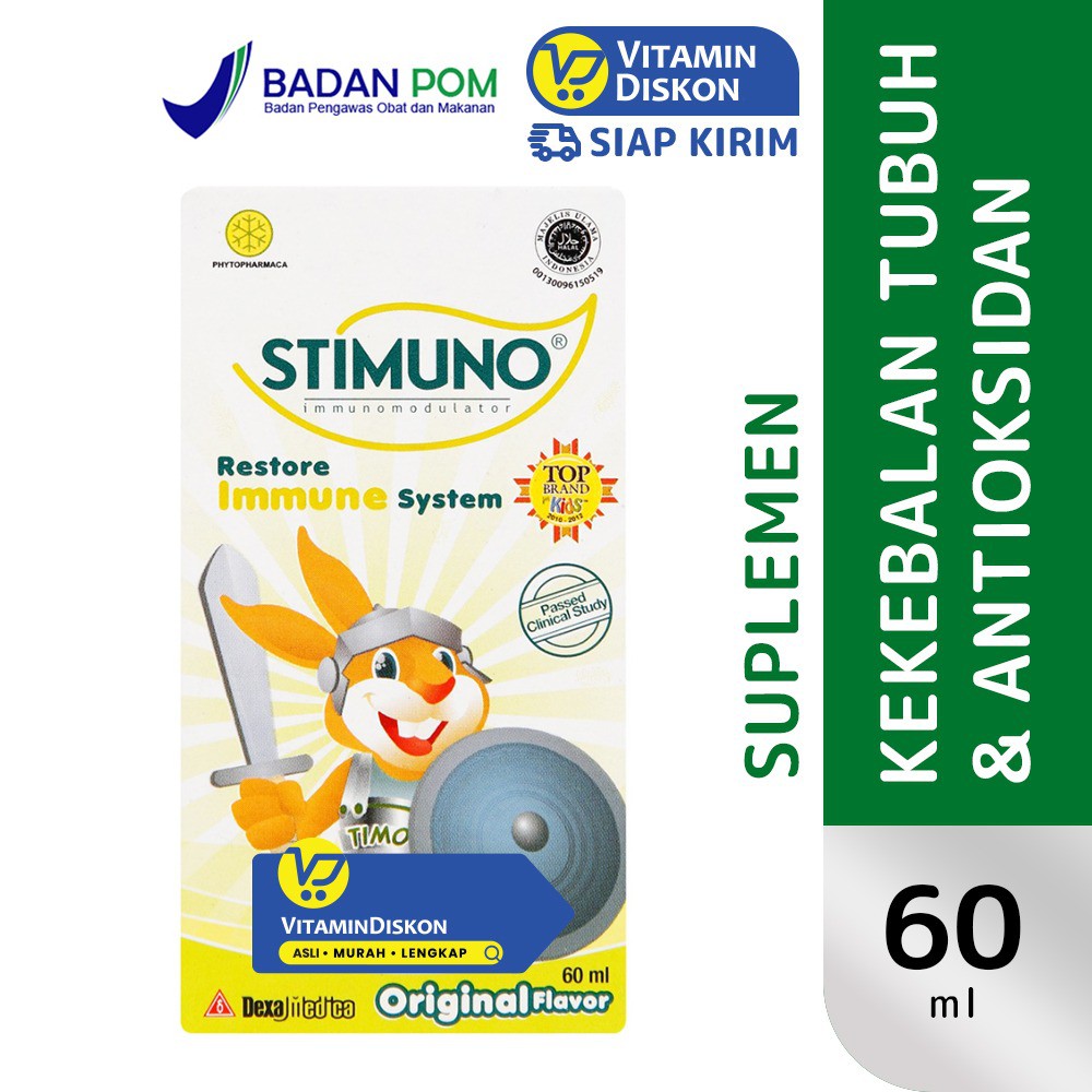 Jual Stimuno Syrup Original 60 Ml | Suplemen Sirup Kekebalan Tubuh ...