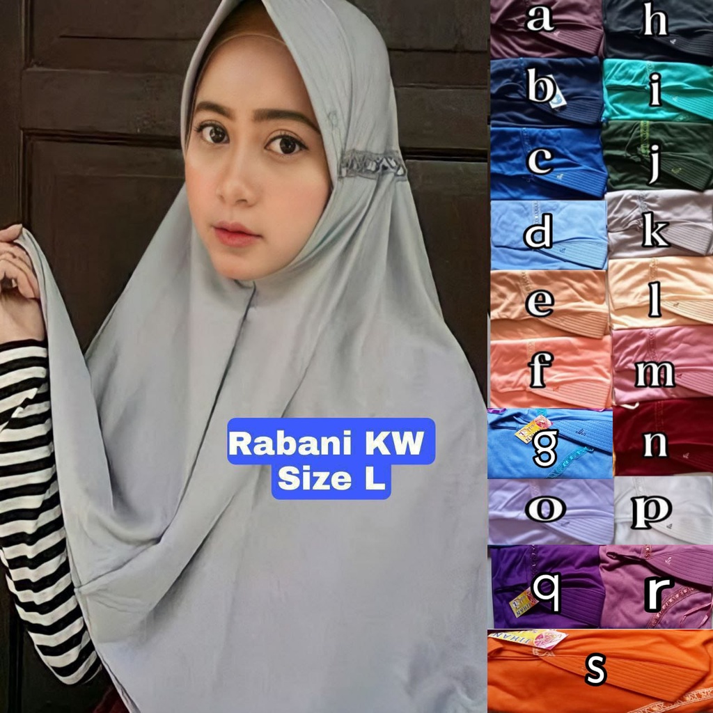 Jual TERLARIS !!! JILBAB RABANI SIZE L | RABANI KW | RABANI NIBRAS ...