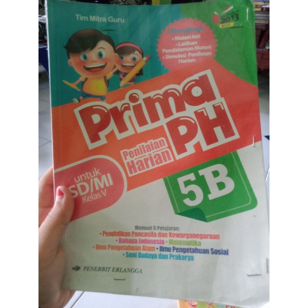 Jual Buku Prima PH penilaian harian jilid 5B kurikulum 2013 edisi revisi penerbit Erlangga ...