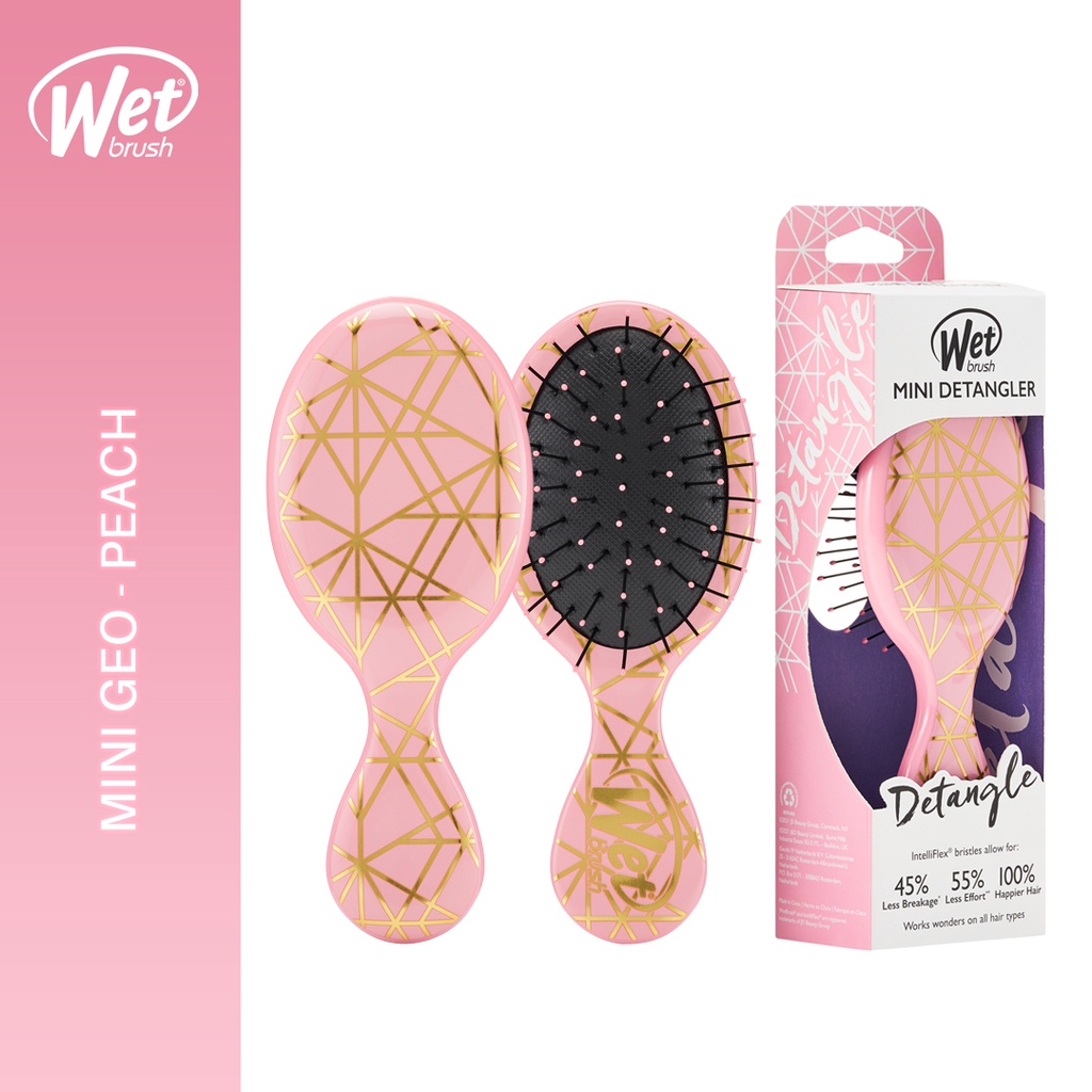Jual The Wet Brush Mini Geo Peach | Shopee Indonesia