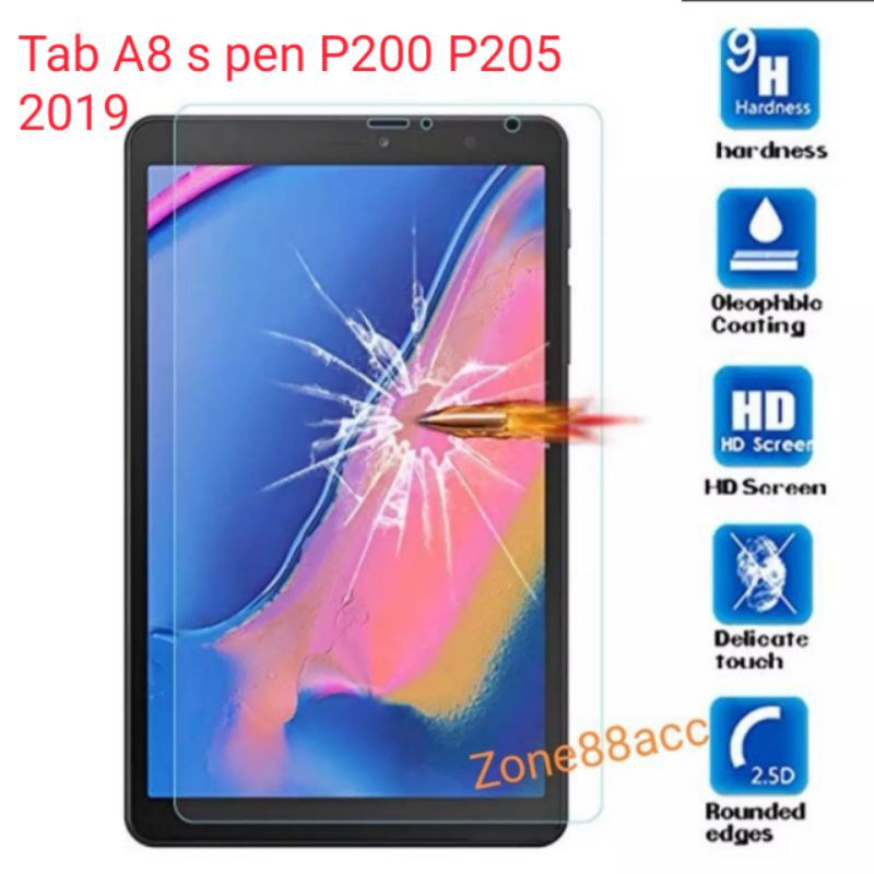 Jual Antigores Samsung Galaxy TAB A8 8.0inch S pen 2019 P200 P205 SM-P200 SM-P205 Tempered glass ...