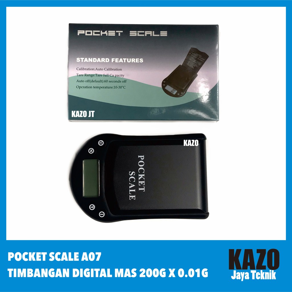 Jual A07 - Timbangan Digital Mas 200 Gram / Pocket Scale A07 200gr ...