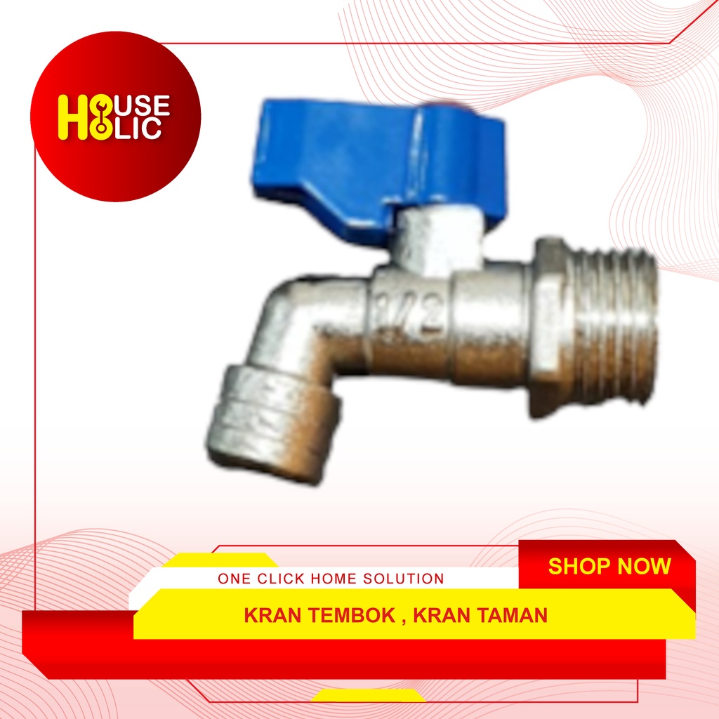Jual Kran Tembok Taman 1/2" Inch / Keran Air / Kran Taman Pendek / Kran ...