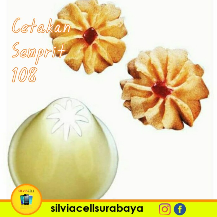 Jual Sin Lian Cetakan Semprit Bunga No. 108 Acuan Biskuit Cetakan Bisku ...