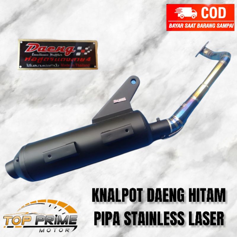 Jual KNALPOT MATIC DAENG STANDAR RACING PIPA STAINLESS LASER | Shopee ...