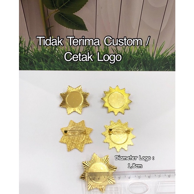 Jual Pin bintang 8 12 emas model peniti satuan | Shopee Indonesia