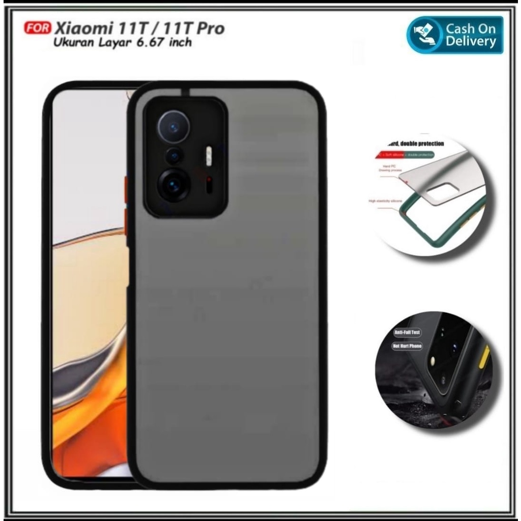 Jual CASE Xiaomi 11T , 11T PRO Hard Soft My Choise Armor Matte Bumper ...