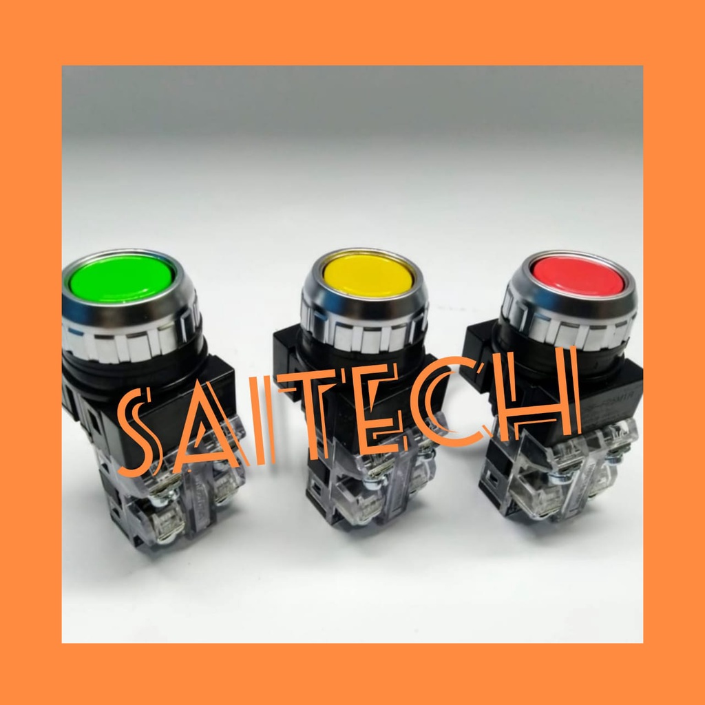 Jual CRF F25 M1 CRF-F30M1 Push Button Hanyoung 25/30mm Merah Hijau ...