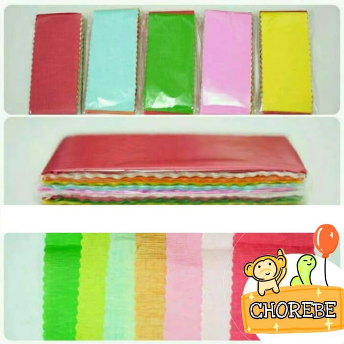 Jual Kertas Krep / Kertas Hias / Kertas Tissue Aneka Warna | Shopee ...