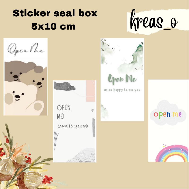 Jual STICKER SEAL BOX/STICKER OPEN ME/STICKER SEGEL BOX/SEAL BOX IDUL ...