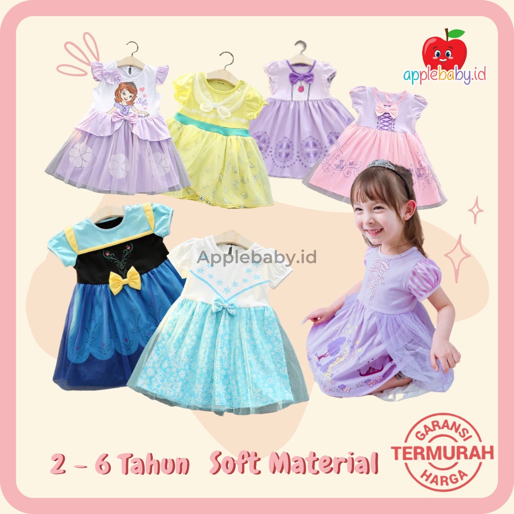 Jual Dress Princess Dress Disney Anak Dress Anak Perempuan Disney Dress ...